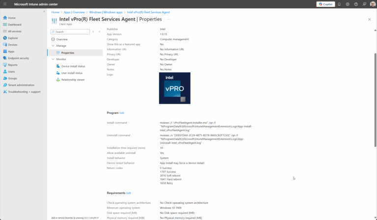 Intel vPro Fleet Services and how to integrate with Microsoft Intune ...