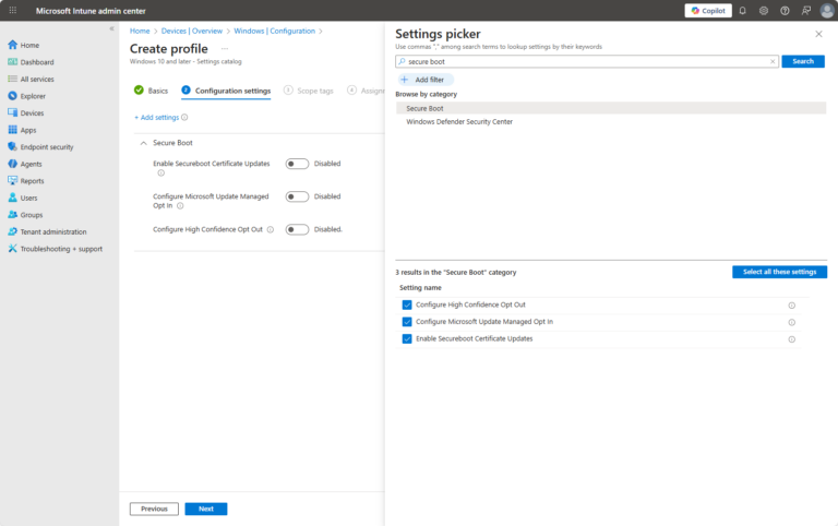 How to update Secure Boot for Windows Certificates using Intune – James ...