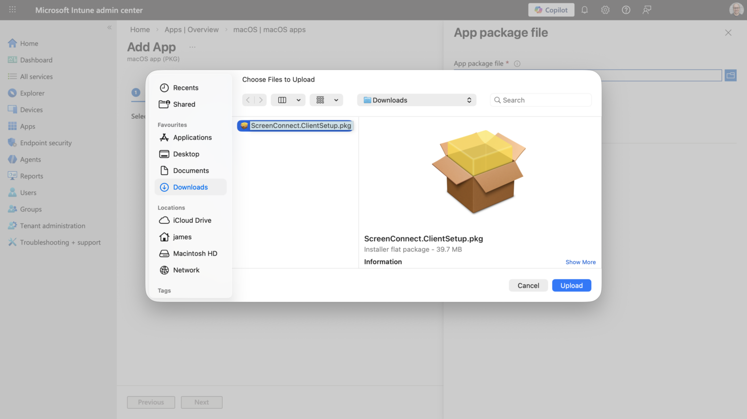 Publish and Deploy an Apple PKG Application through Microsoft Intune ...